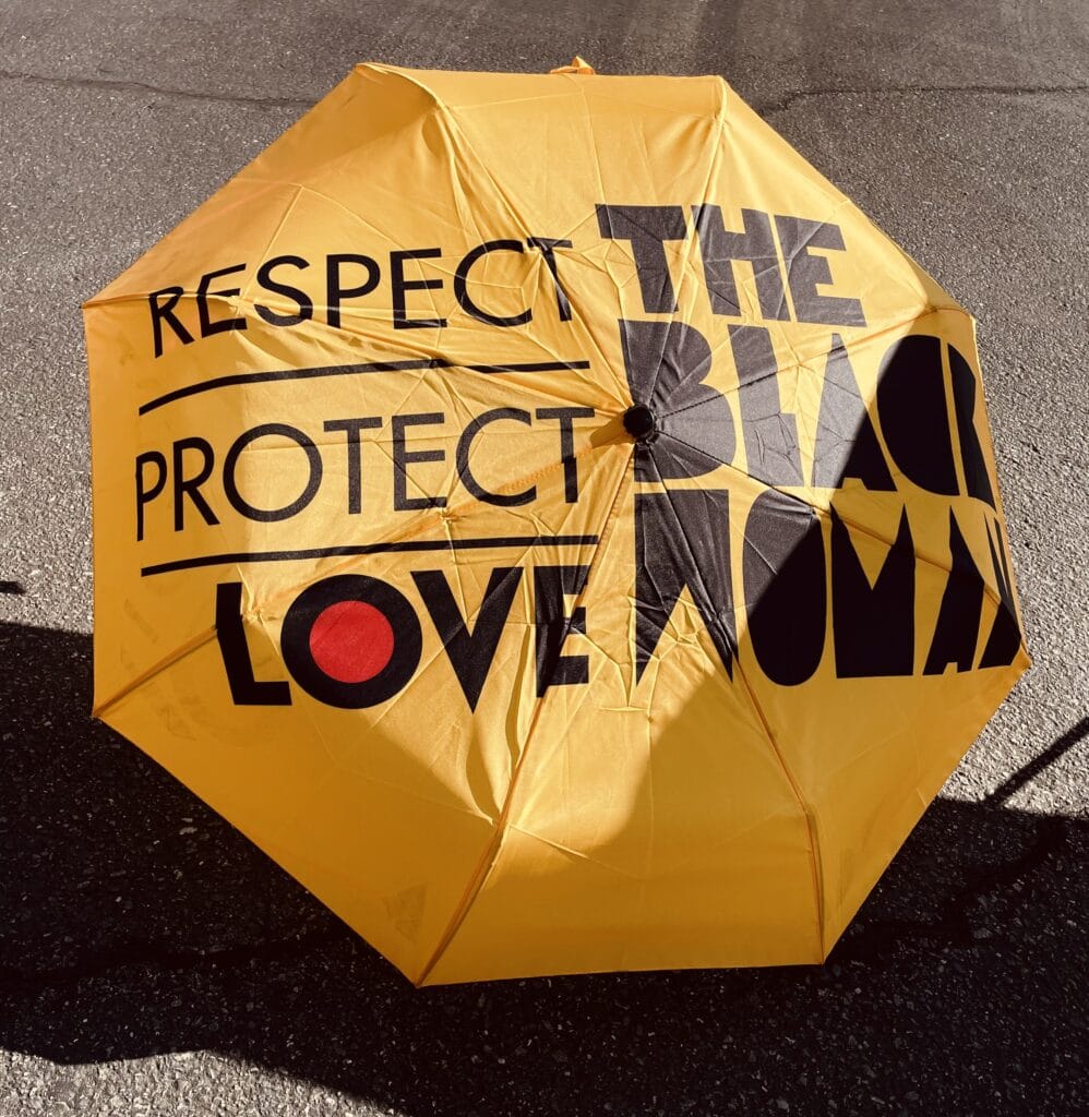 Respect Protect Love, The Black Woman® Mini Umbrella - HGC Apparel