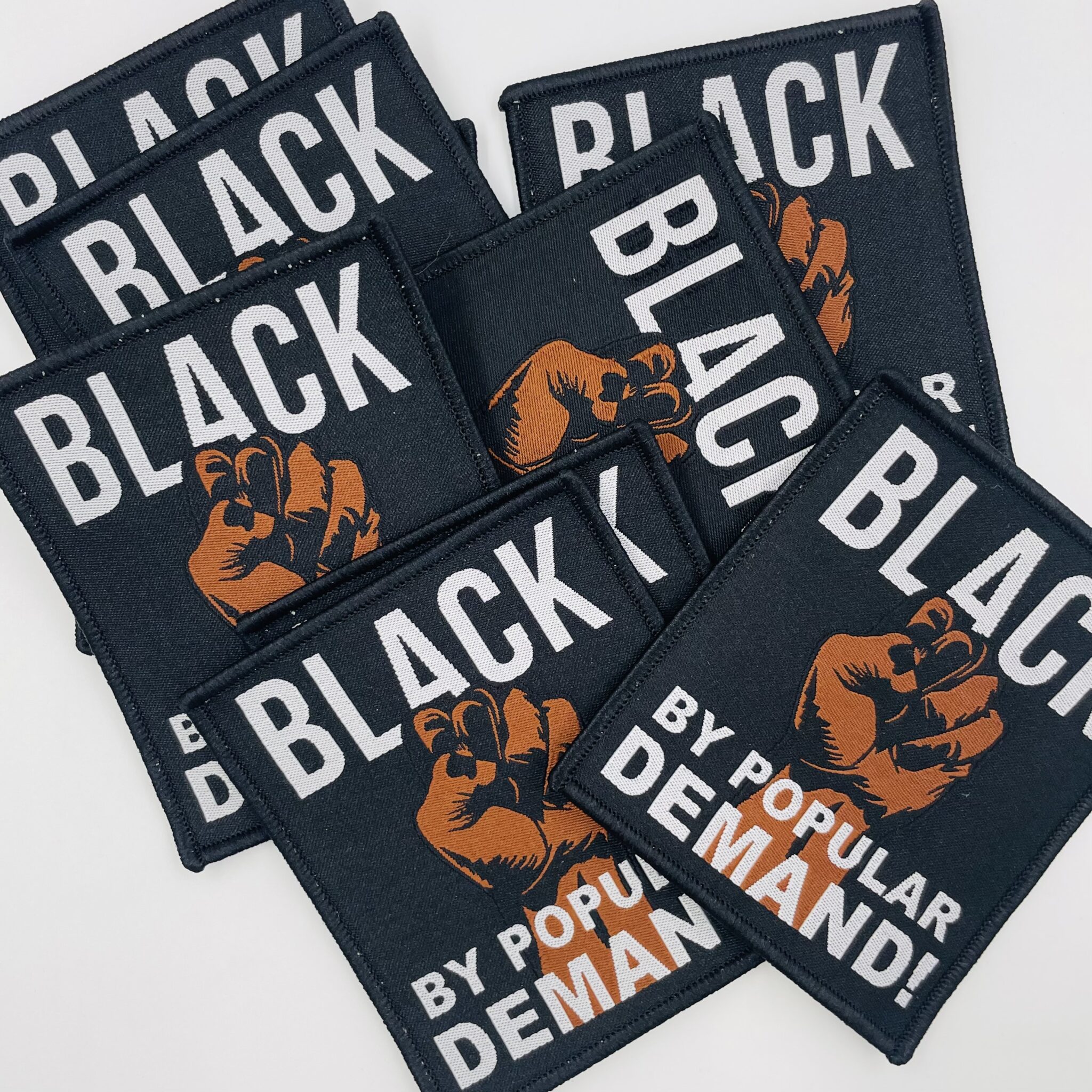Black By Popular Demand® Small Black "Power" Fist Patch - HGC Apparel
